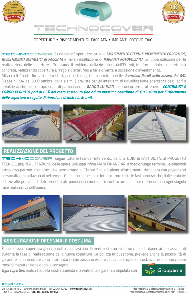 Brochure istituzionale TECHNOCOVER | Technocover